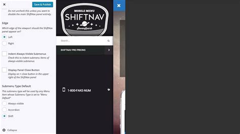 Shiftnav Customizer Youtube