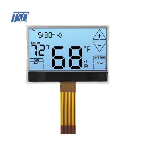 Custom 128x64 Dot Resolution Stn Cog Graphic Monochrome Lcd Screen Display Module 128x64