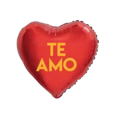 Balão Metalizado Te Amo Neotrentina 25cm Vermelho