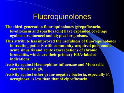 Fluoroquinolones Pps