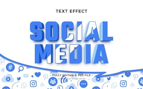 Premium Psd Social Media Text Effect
