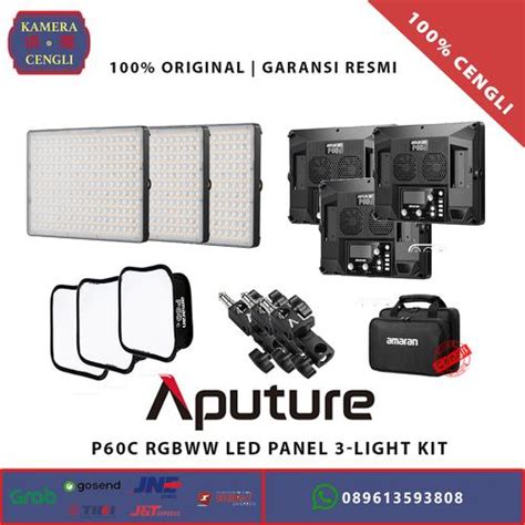 Promo Aputure Amaran P60c Rgbww Led Panel 3 Light Kit P60c 3l Ori Resmi Jakarta Pusat