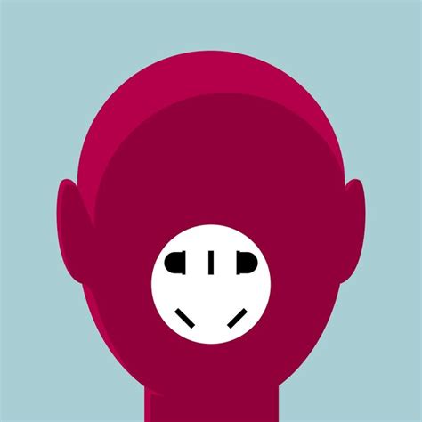 인공 지능 개념 설계 파란색 배경에 고립 프리미엄 벡터