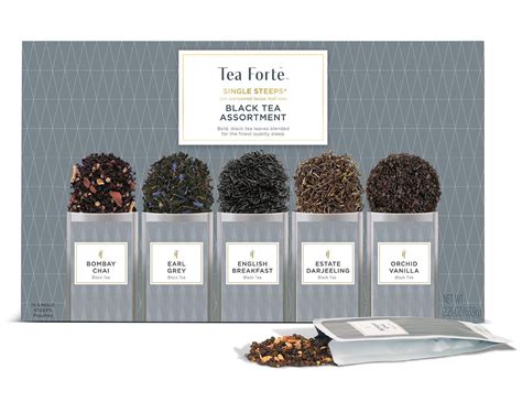 Black Tea Assortment Single Steeps Sampler Luxury Gourmet Tea Tea Forte
