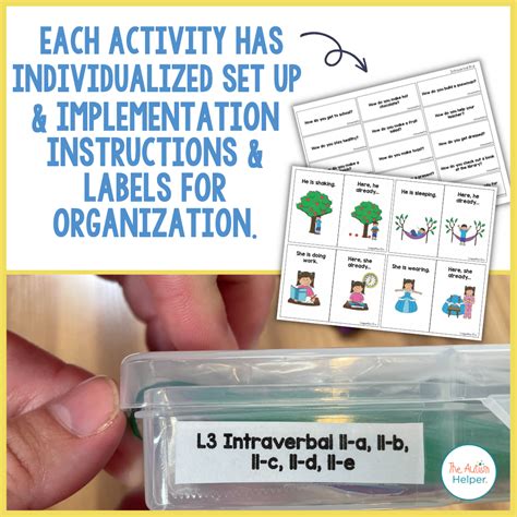 Vb Mapp Task Cards Intraverbal And Linguistics Level 3 The Autism Helper