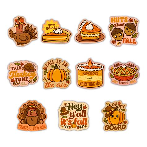 Thanksgiving Sticker Pack Girlsprintinghouse