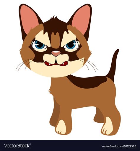 Mean Cat Cartoon