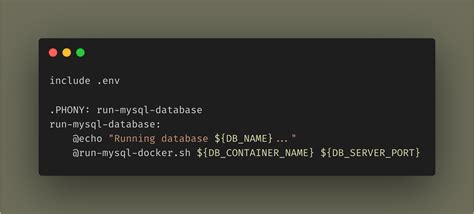 Makefile Include Env