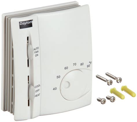 Dayton Heat And Cool Manual Low Voltage Thermostat 1uhe61uhe6