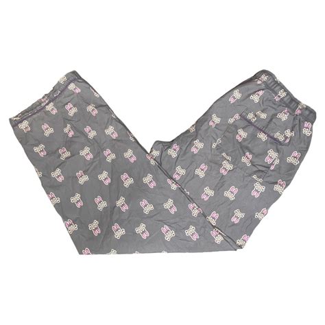 Psycho Bunny Gray Pajama Pants Multi Logo Mens Medium Gem