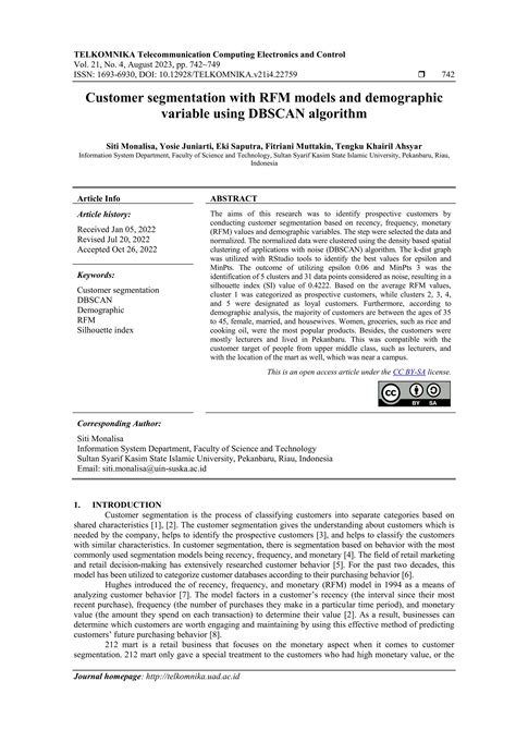 Customer Segmentation With Rfm Models And Demographic Variable Using