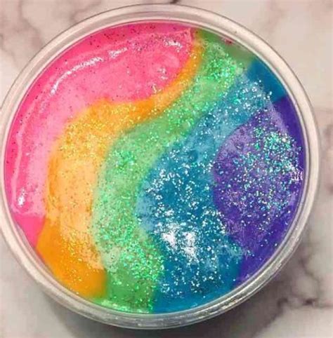 Coooooooooooooooool Glitter Slime Magical Rainbow Rainbow Unicorn