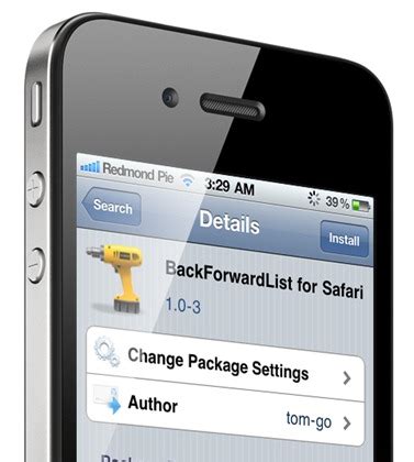 BackForwardList For Safari Enhances Mobile Safari S Back And Forward
