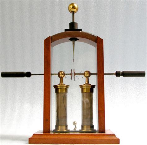 Gold Leaf Electroscope With Dry Piles National Museum Of American History