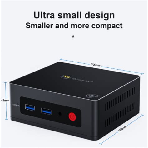Mini PC Beelink GKmini Intel Gemini J4125 8/128GB SSD 4K Windows 11 Pro ...