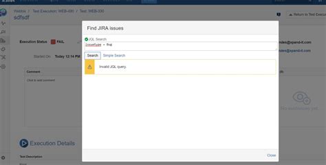 Xray 2151 In The Execution Page The Advanced Search To Find Issues