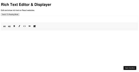 Courselit Rich Text Editor And Displayer Codesandbox