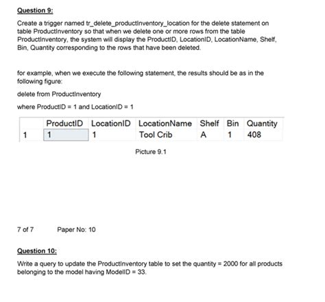 solved question 9 create a trigger named