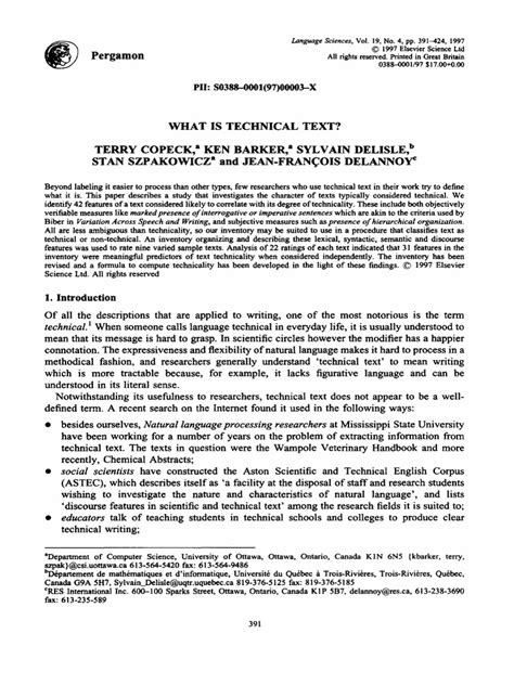 What Is Technical Text Download Free Pdf Verb Clause