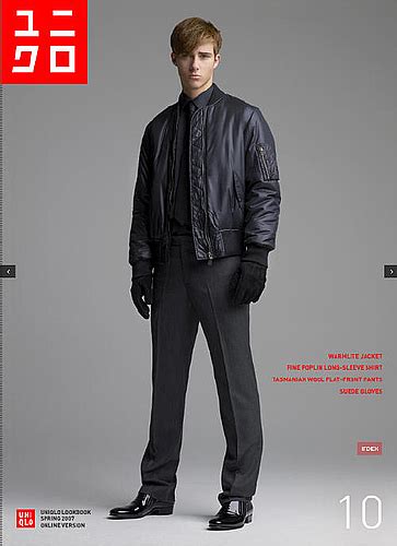 日本Uniqlo 07秋季男装搭配