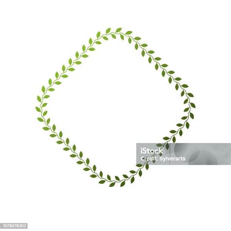 빈 복사본공간 봄 디자인으로 만든 클래식 전 령 빈 모양 럭셔리 마름모 프레임 레트로 스타일 레이블 녹색 에코 나뭇잎 환경 보존