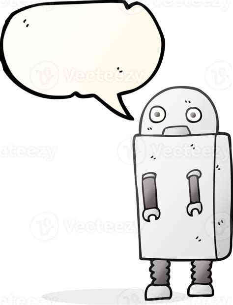 Speech Bubble Cartoon Robot 44957750 Png