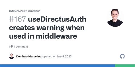Usedirectusauth Creates Warning When Used In Middleware · Issue 167 · Intevelnuxt Directus