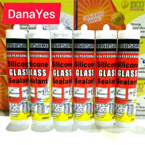 Jual Lem Silikon Sillicone Sealent Serbaguna Lem Kaca Fiber PVC