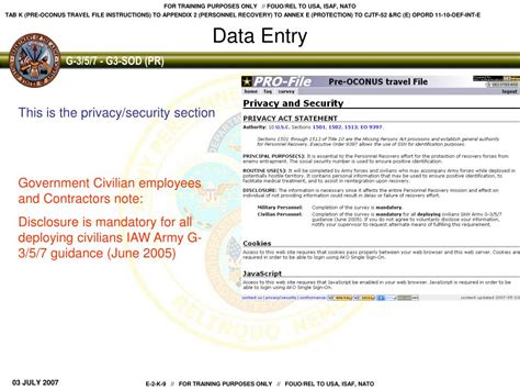 Ppt Pre Oconus Travel File Pro File Step By Step Instruction Powerpoint Presentation Id