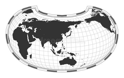 Vector World Map Stock Vector Illustration Of Latitude 262075031