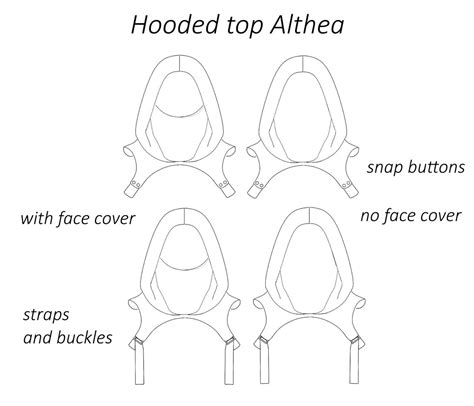 Hooded Top Sewing Pattern Althea Hooded Cowl Pattern Pdf Medieval