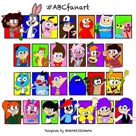 My Abcfanarts Of My Favorite Cartoon Characters By Spongebobforever638