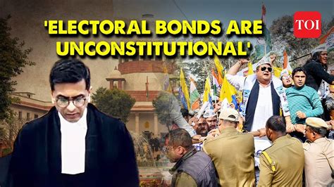 Supreme Courts Strikes Down Electoral Bonds No More Anonymous