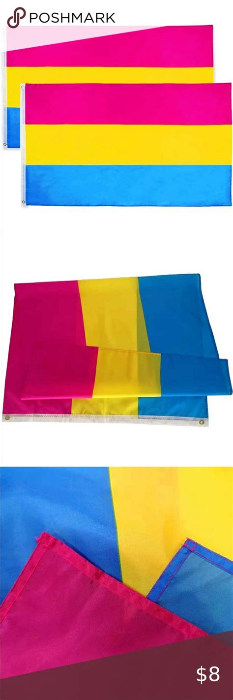 Pansexualityomnisexuality Pride Flag 3ft By 5ft Blue Yellow And
