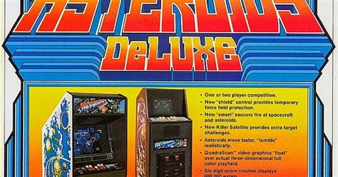 Asteroids Deluxe Arcade Videogames Advert In The Early 80s Atari