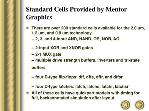 Ppt Standard Cell Libraries Powerpoint Presentation Free Download Id6653739