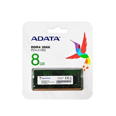 Adata แรม 8gb Ram รุ่น Ddr4 2666 Mhz Ram For Notebook Ad4 S26668g19