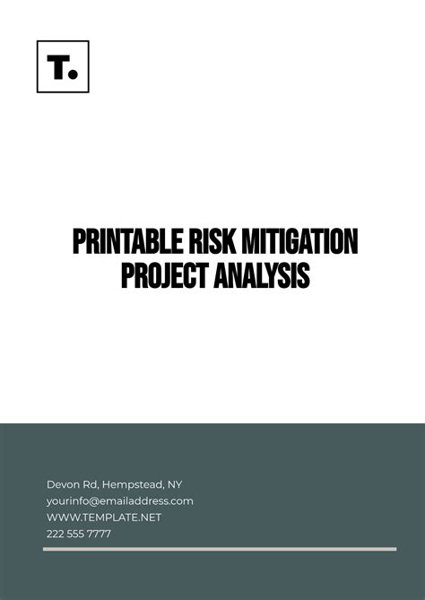 Free Mitigation Templates And Examples Edit Online And Download Free Mitigation Templates And Examples Edit Online And Download