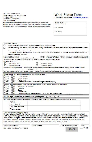 Free 50 Work Forms In Pdf Ms Word