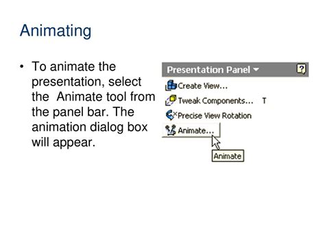 animating assembly models and exporting video ppt download
