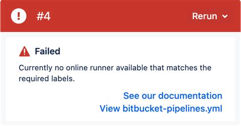 Pipeline Build Failed With Currently No Online Runner Available That