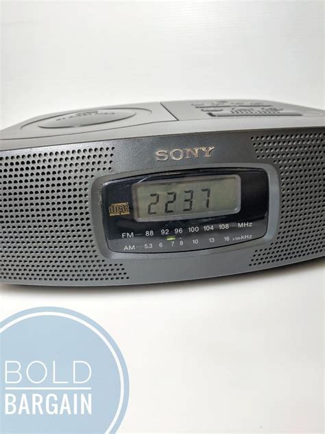 Sony Icf Cd820 Stereo Cd Player Am Fm Radio Alarm Clock Everything