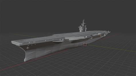 ️ Uss Nimitz Cvn 68 Aircraft Carrier Premium High Detail Naval Stl