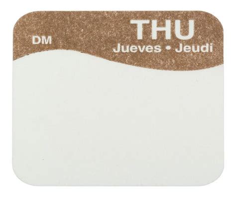 Sysco Label Roll Thursday Dissolve 1 Inch 500 Case