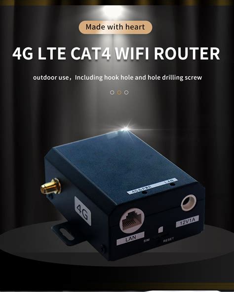 海畅兴工业级4g无线路由器sim插卡转网线h927可外接天线支持户外 阿里巴巴