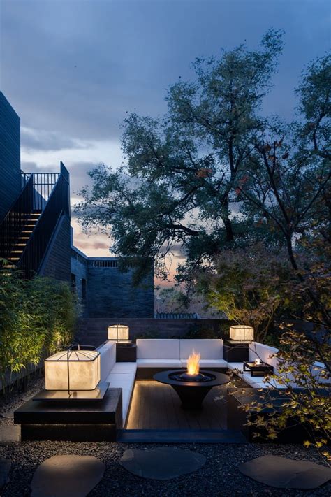 Yinjispace Ldh Design X Sushi Zen Asian Terrace Japanese Fire Pit