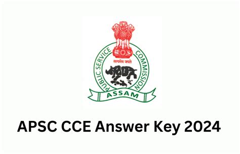 Apsc Cce Answer Key 2024 Out Prelims Response Sheet Pdf