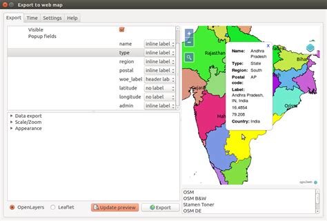 QGIS Web Create Web Maps
