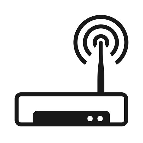 Black And White Icon Router 13998958 Vector Art At Vecteezy