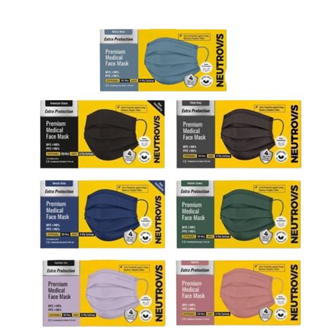 Neutrovis 4 Ply Premium Adult Medical Face Mask 50s Sevens Care Pharmacy